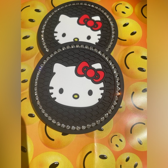 Other | Hello Kitty Car Cupholder Coasters | Poshmark